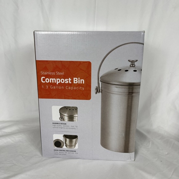 Accents | Utopia Kitchen Compost Bin For Kitchen Countertop 13 Gallon ...